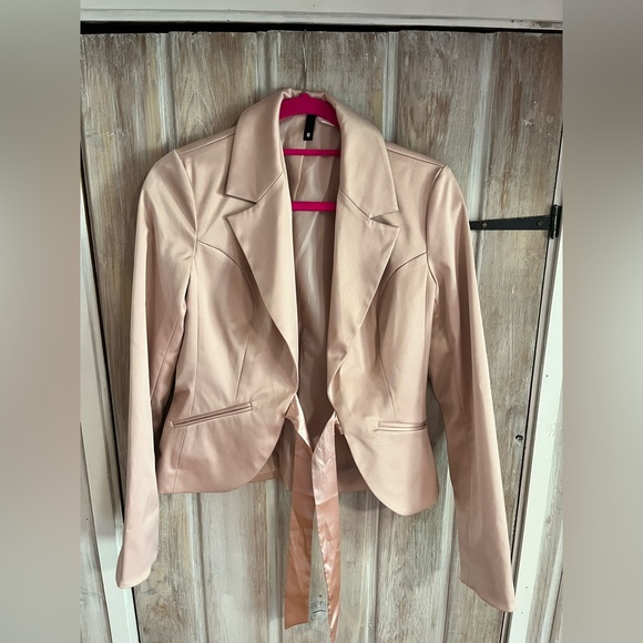 Divided | Jackets & Coats | Light Pink Satin Blazer | Poshmark